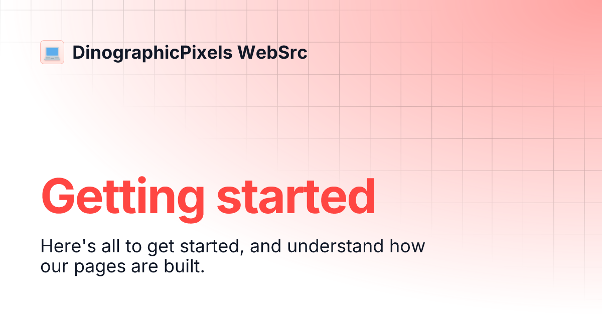 Getting started | DinographicPixels WebSrc